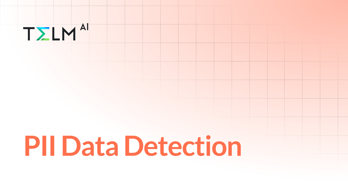 PII Data Detection | Telmai